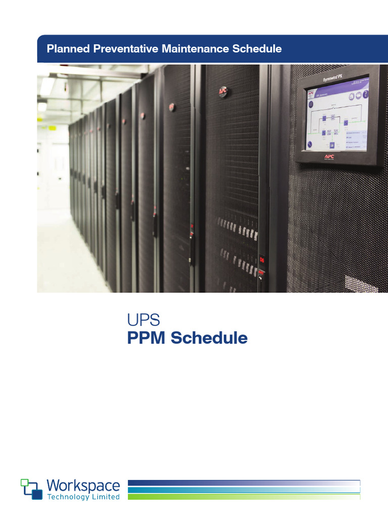 UPS Preventive Maintenance Plans | PDF | Electrical Connector ...