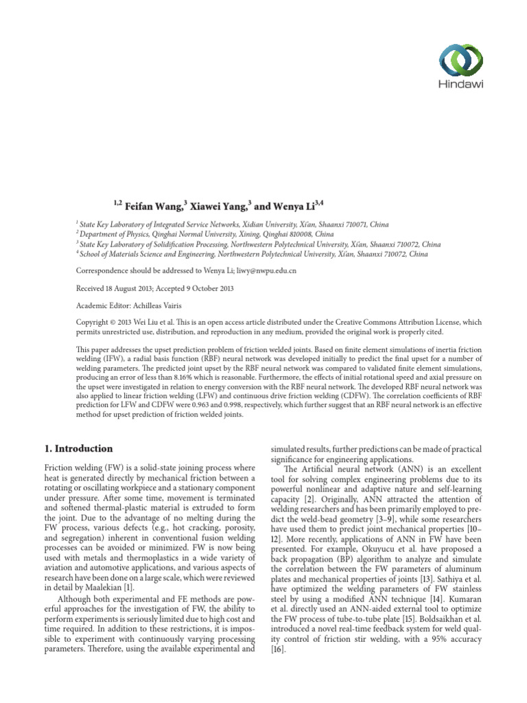 196382 | PDF | Friction | Artificial Neural Network