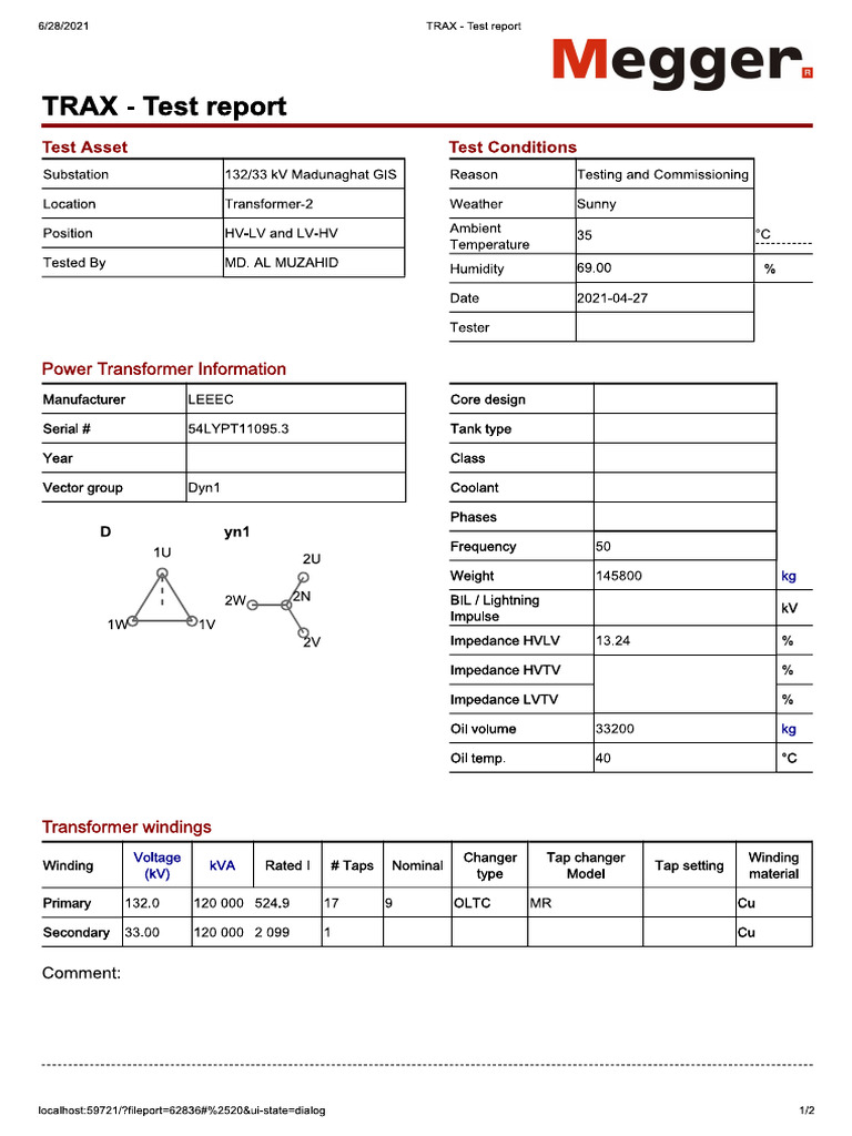 Tan Delta Transformer-2 | PDF