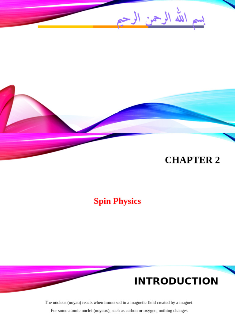Chapter 2 | PDF | Spin (Physics) | Nuclear Magnetic Resonance