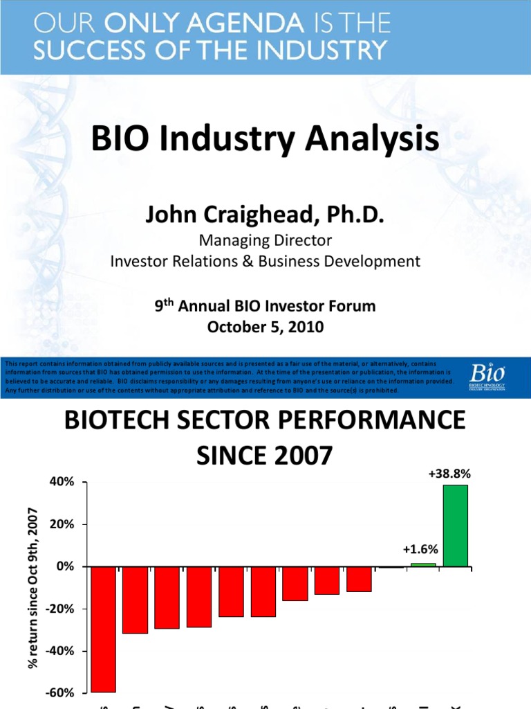 BIO Industry Analysis: 9th Annual BIO Investor Forum | PDF | Economies ...