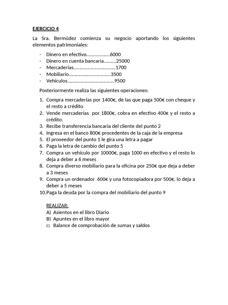 Ejercicio 4-Tema 3 2 | PDF | Finanzas y dinero