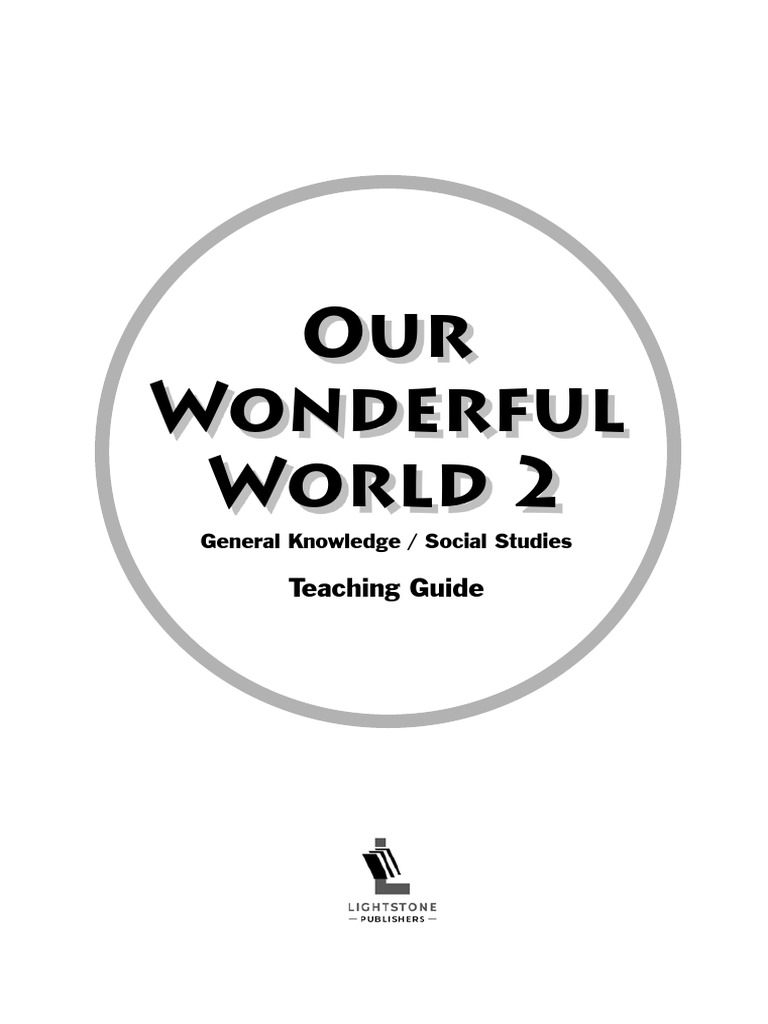 Our Wonderful World-2 (Teachers Guide) | PDF | Plants | Water