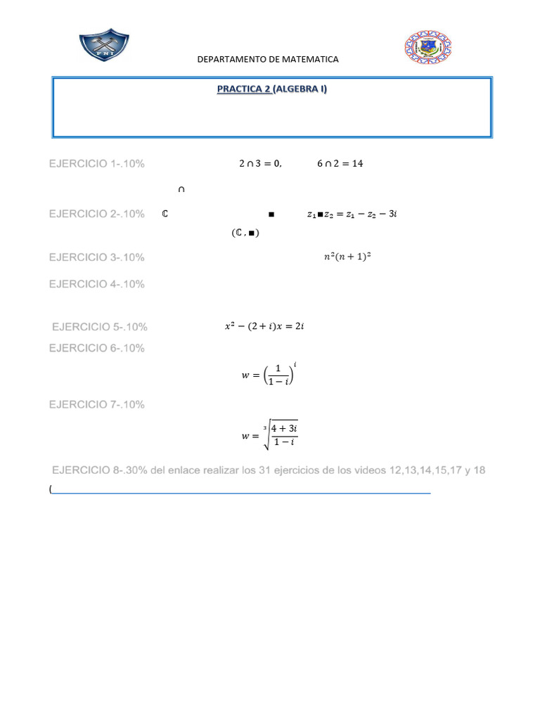 Practica 2 Mat-1100-F | PDF