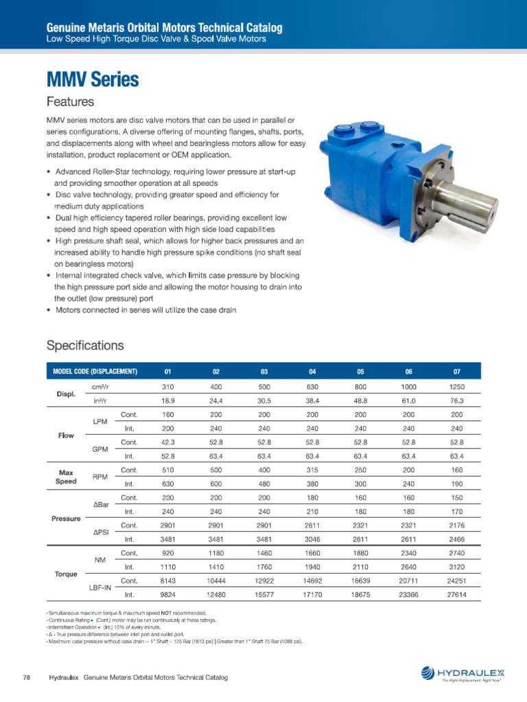 Metaris MMV Motor | PDF