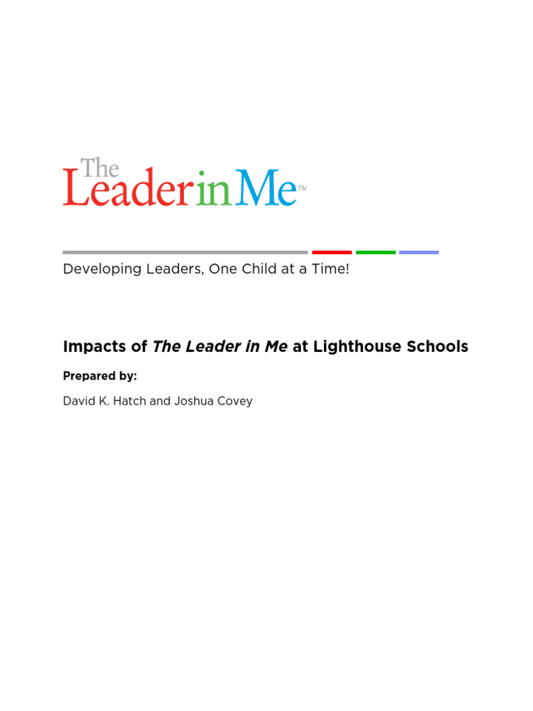Lighthouse_Schools_Impact_v3.12 | PDF | Leadership | Goal Setting