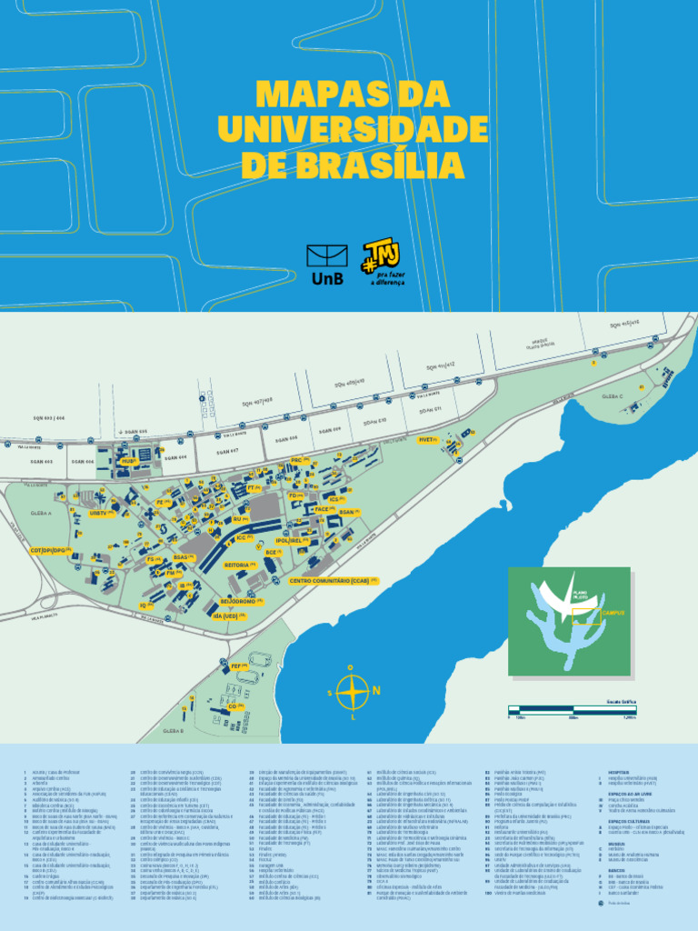 Mapas Da UnB - 2024.2 | PDF | Science