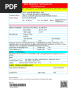 Sea Service Testimonial | PDF | Ships | Navies