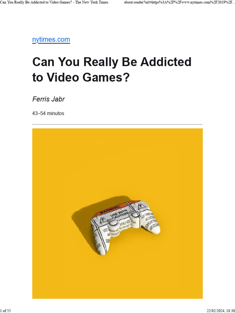 Can You Really Be Addicted To Video Games | PDF | Reward System | Dopamine