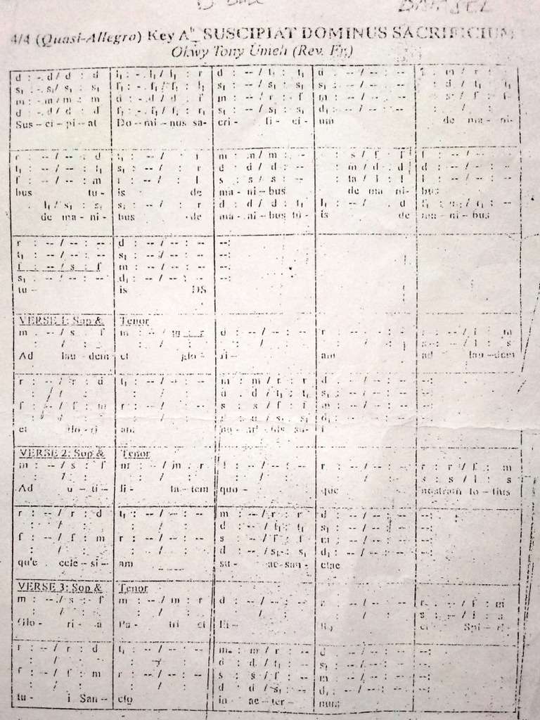 Suscipiat Dominus | PDF