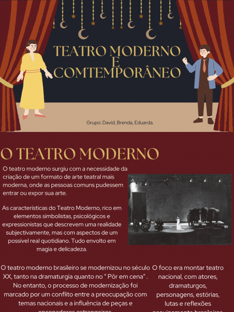 Teatro moderno e contemporâneo | PDF