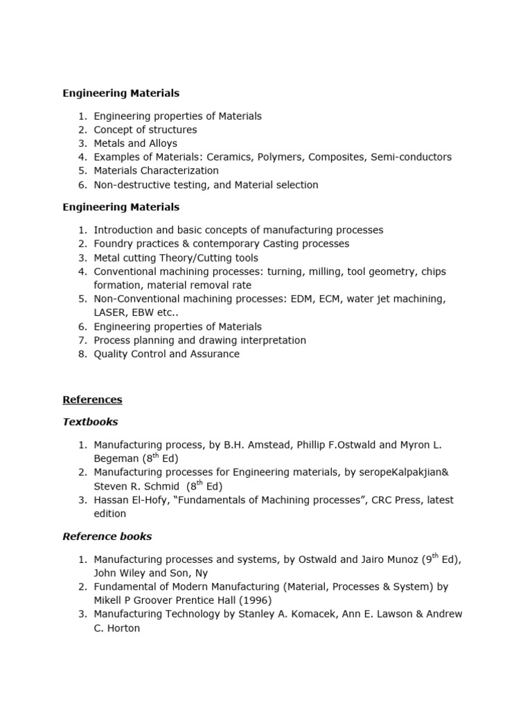 Manufacturing Technology 1 | PDF