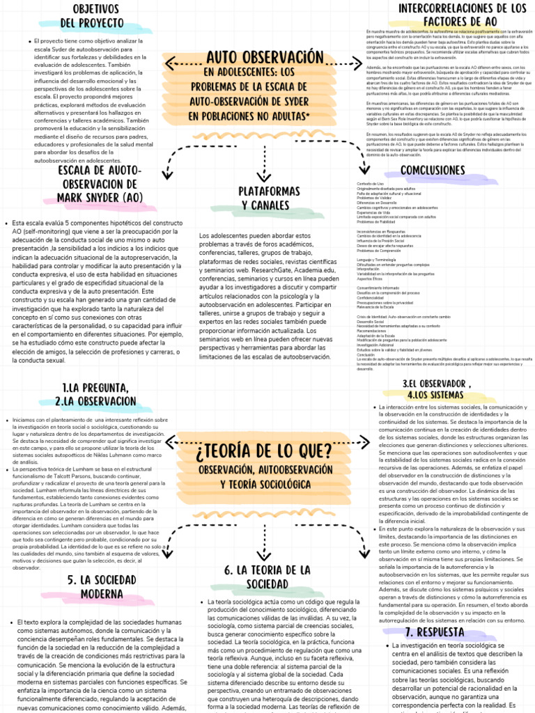 Organizador Gráfico Proyecto Doodle Multicolor | PDF | Sociología ...