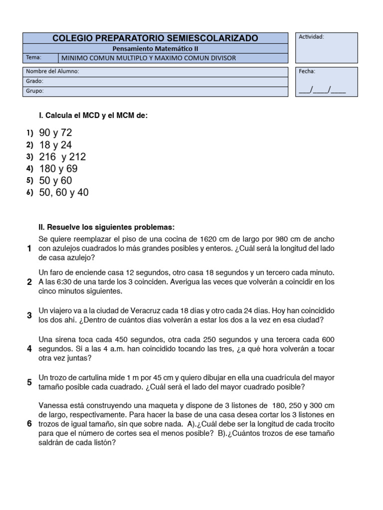 Act MCM MCD | PDF | Métodos y materiales de enseñanza