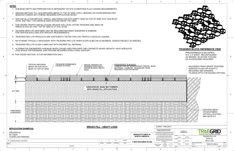 TRUEGRID PRO LITE Grass Infill Heavy Load PDF | PDF | Sod | Soil