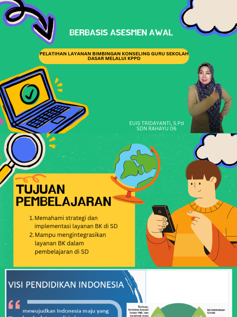 Blue and Yellow Illustrative Digital Education Presentation | PDF