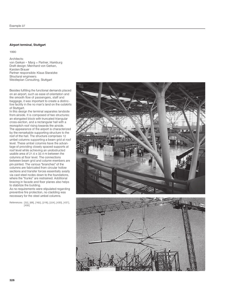 Stuttgart Airport Terminal Structure | PDF | Airport | Civil Engineering