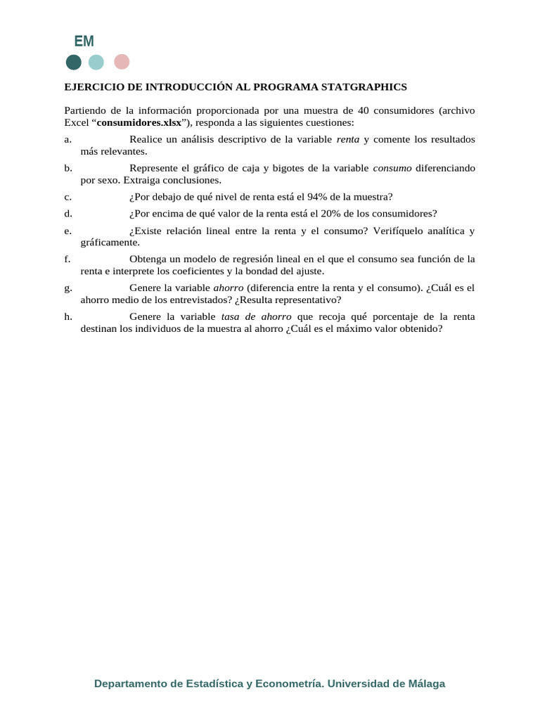 EJERCICIO INTRODUCCION_2021-22enunciado | PDF