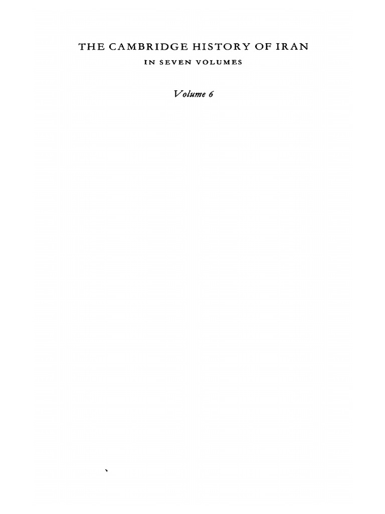 The Cambridge History of Iran: in Seven Volumes | PDF