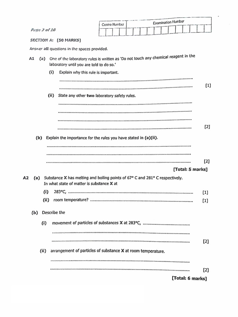 Chemistry 5070 P2 2024 GCE QP | PDF | Chemical Compounds | Sets Of ...