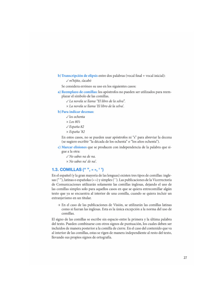 Reglas Ortográficas - Parte 1 | PDF