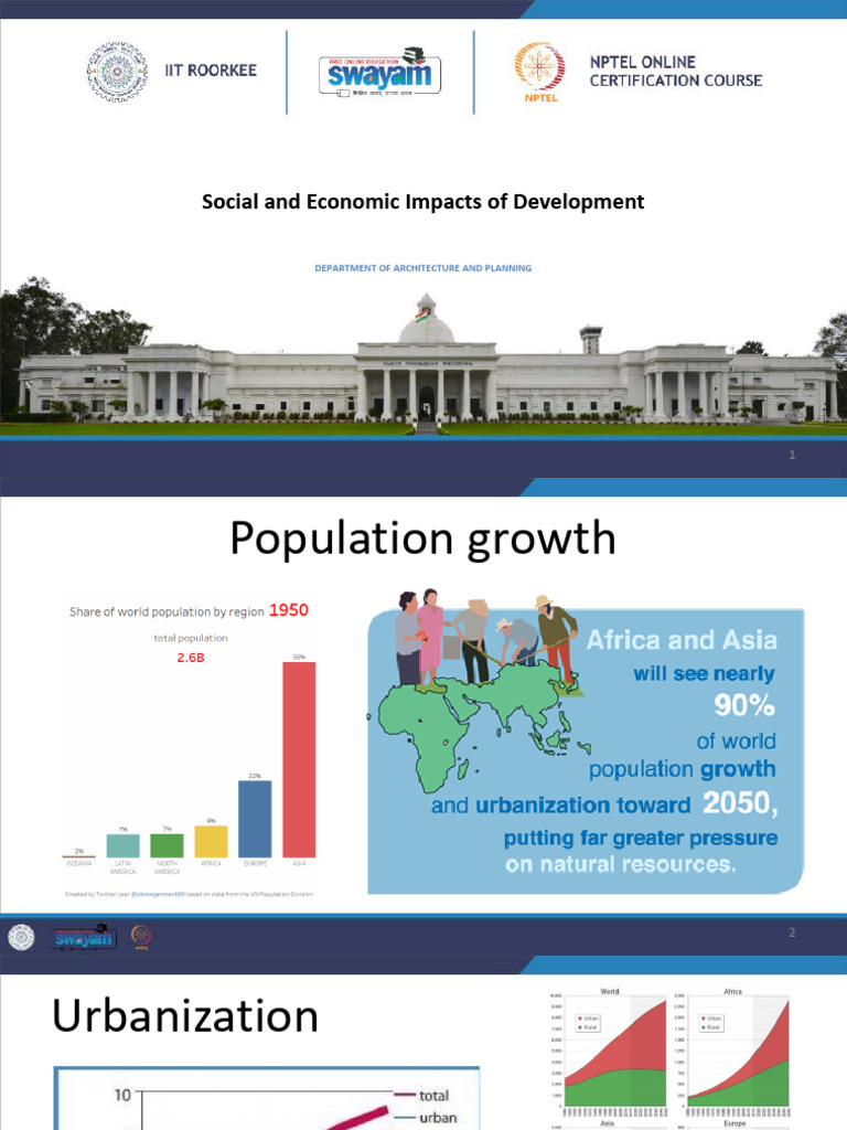 Lecture 08 Social and Economic Impacts of Development | PDF ...