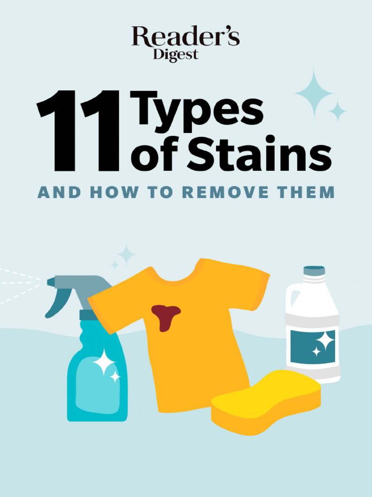 (D) 11 Tipos de Manchas y Cómo Eliminarlas | PDF