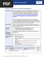 Cba Lesson Plan | PDF | Geography | Teachers