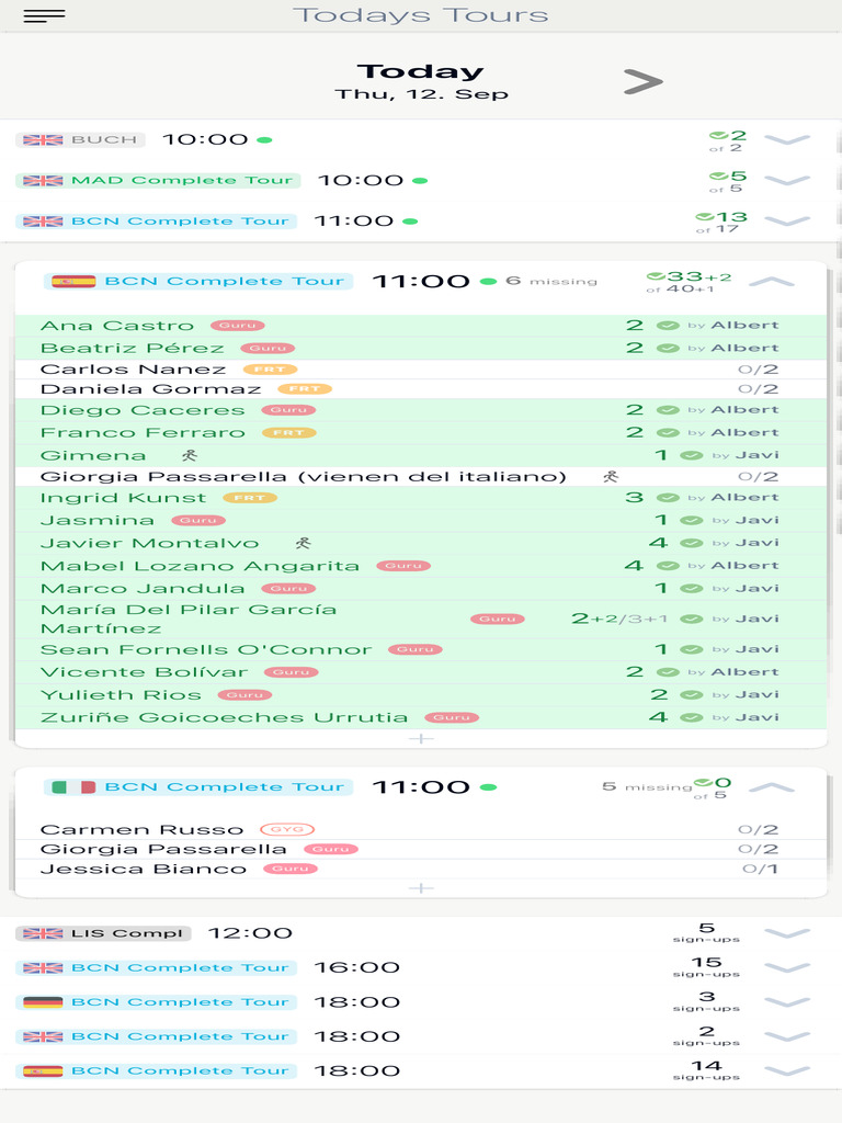 Dashboard for Free Tours and Walking Tours 36 | PDF