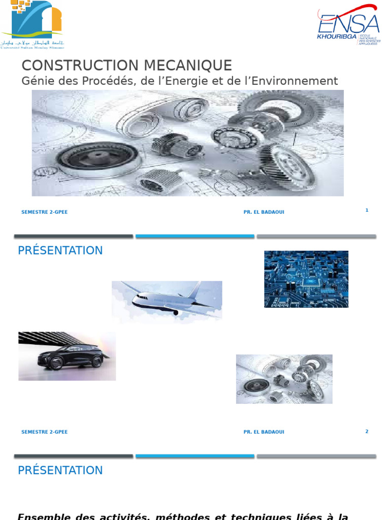 CONSTRUCTION MECANIQUE - 1m | PDF | Mouvement de rotation | Mécanique