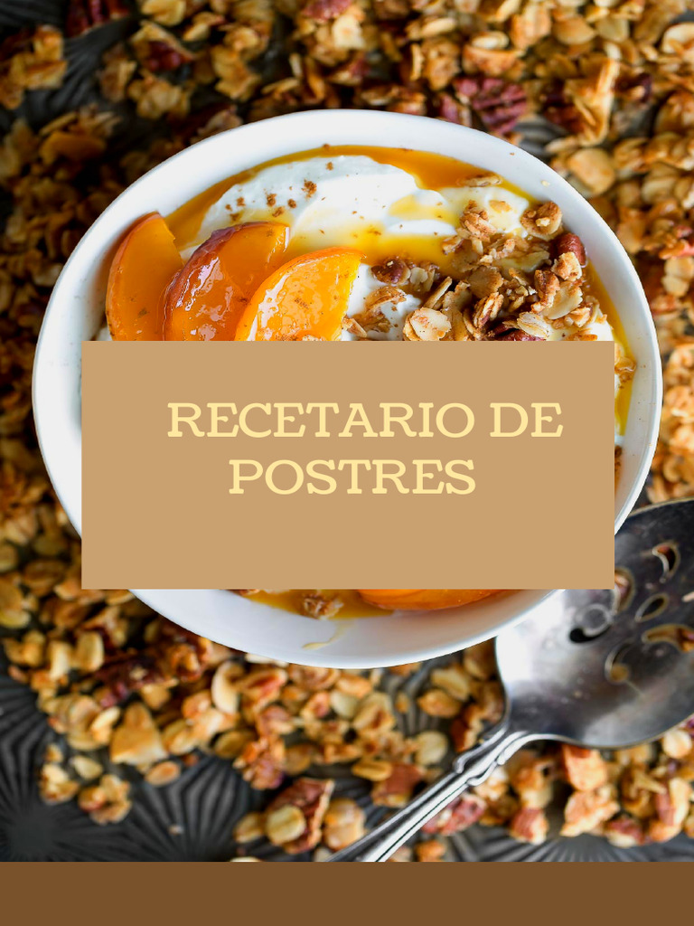 RECETARIO DE POSTRES | PDF | Chocolate | Galleta