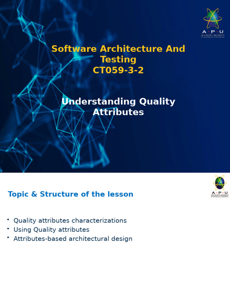 Week 06 - Understanding Quality Attribute | PDF | Trade Off | Software Quality