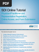 Sdi Online Tutorial For Physician Practitioners | PDF | Physician | Login