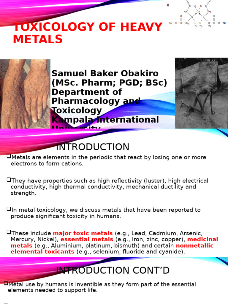 Toxicology of Heavy Metals | PDF | Arsenic | Mercury (Element)