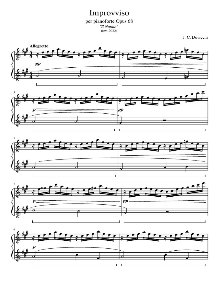 Il Natale: Pianoforte Opus 68 | PDF | Musical Forms | Elements Of Music