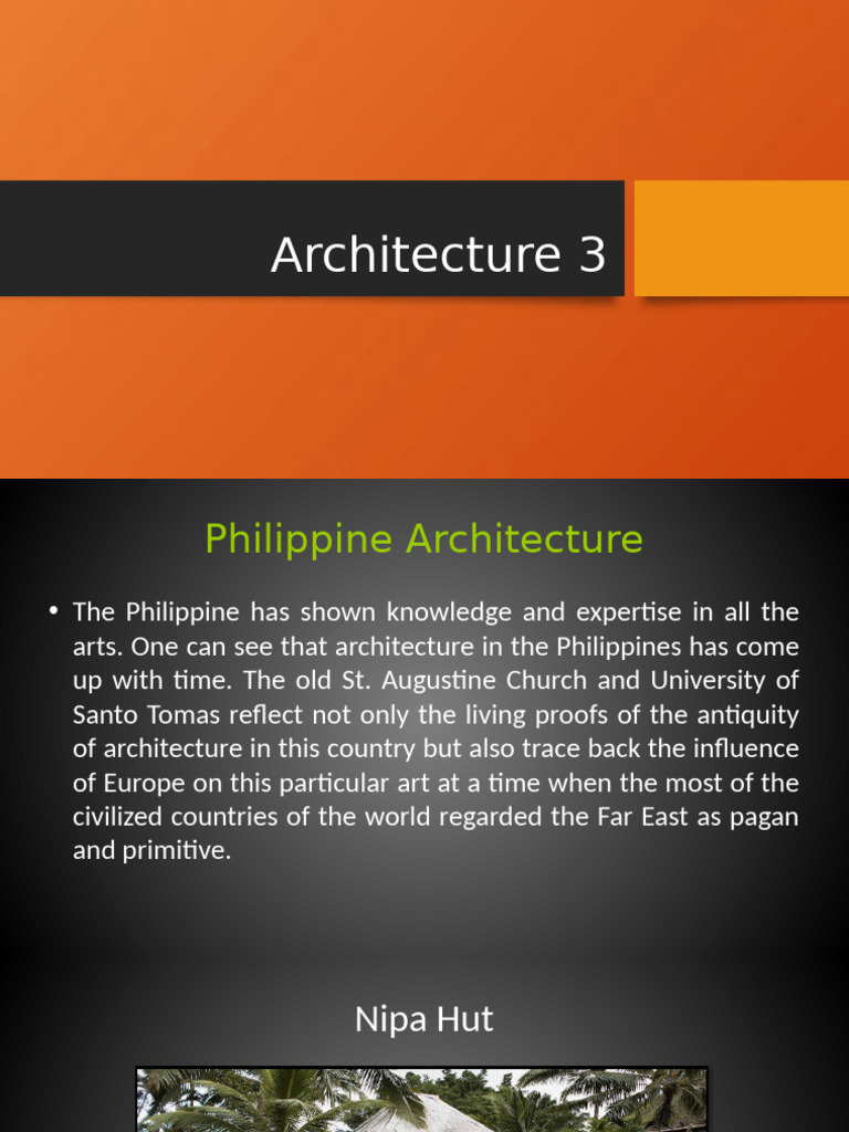 Philippine Architectural Heritage Overview | PDF | Philippines