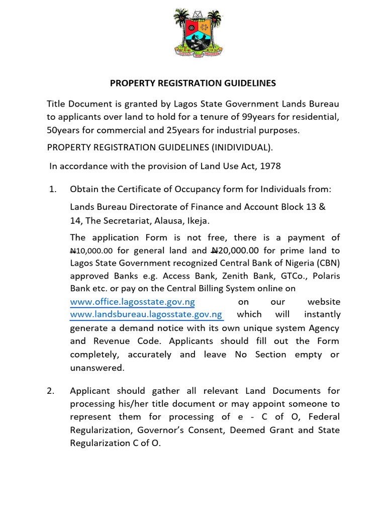 PROCESS AND GUIDELINES FOR OBTAINING Cof O | PDF | Banks | Taxes