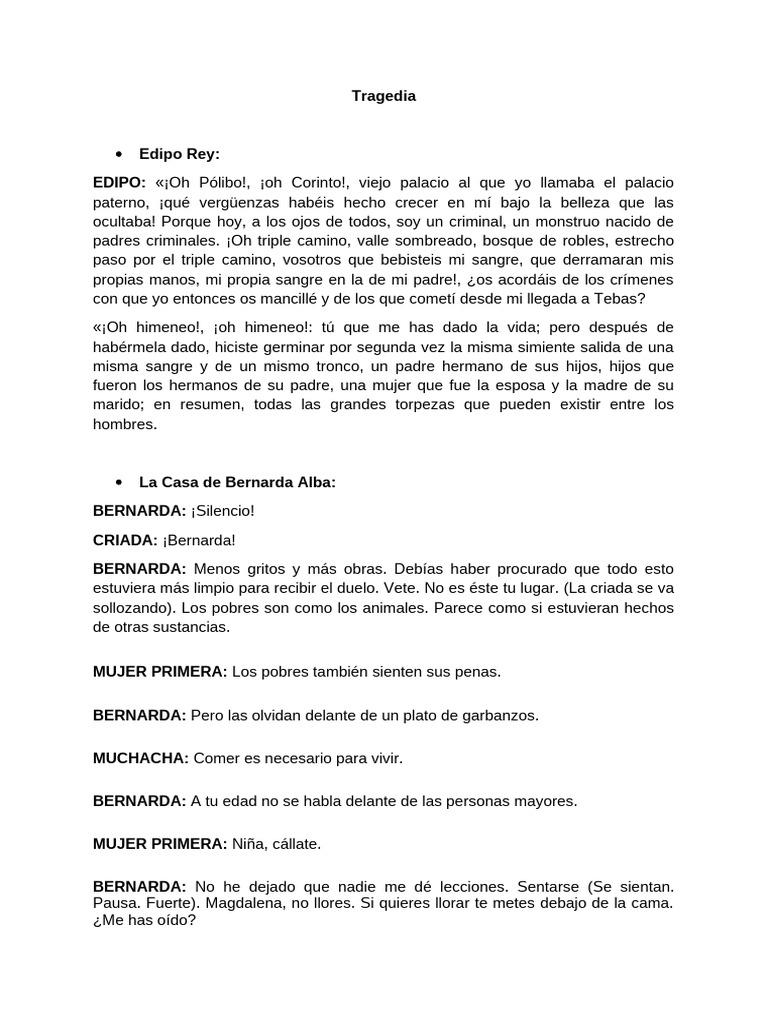 Fragmentos Tragedia - Comedia | PDF