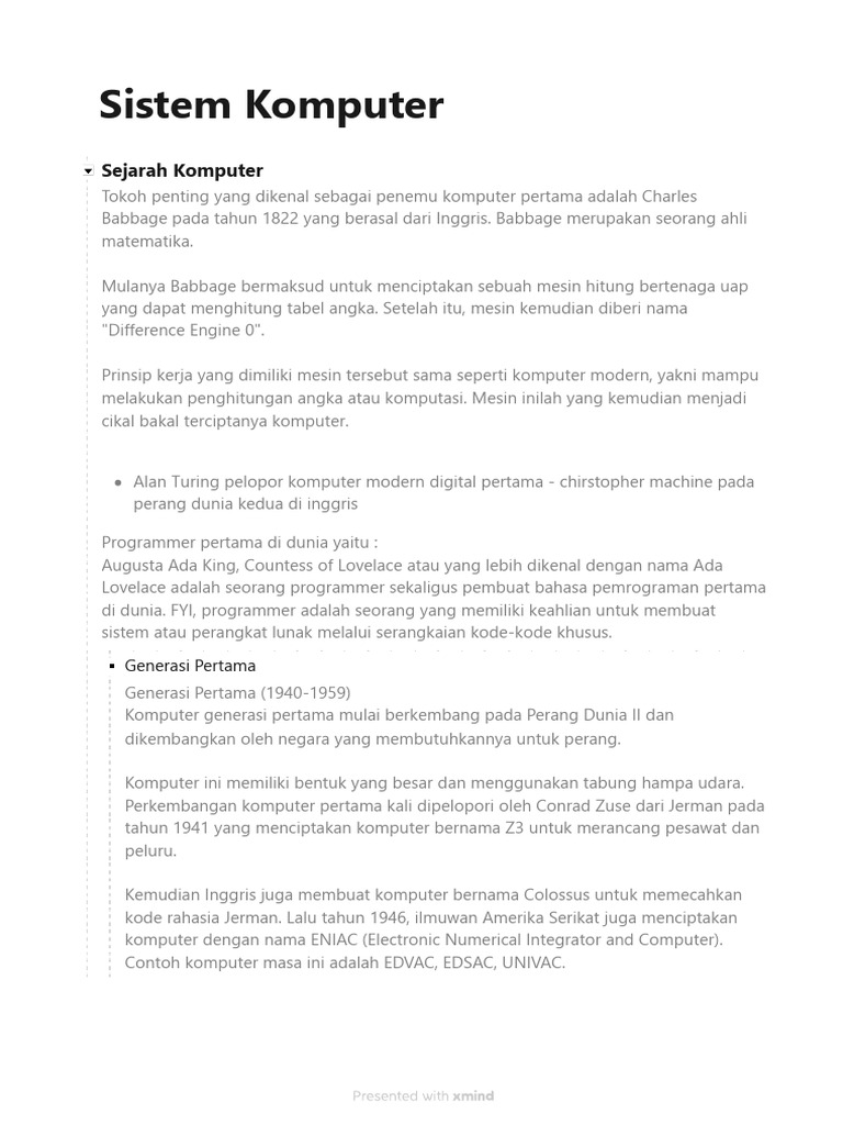 Sistem Komputer | PDF