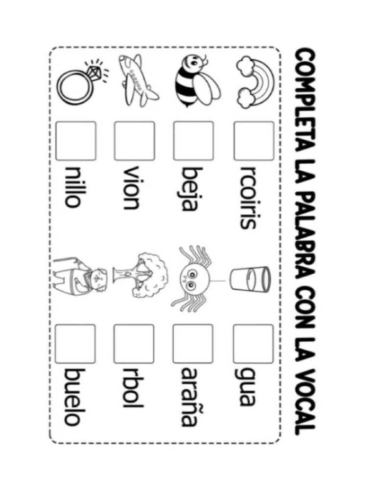 Palabras Con Vocales | PDF