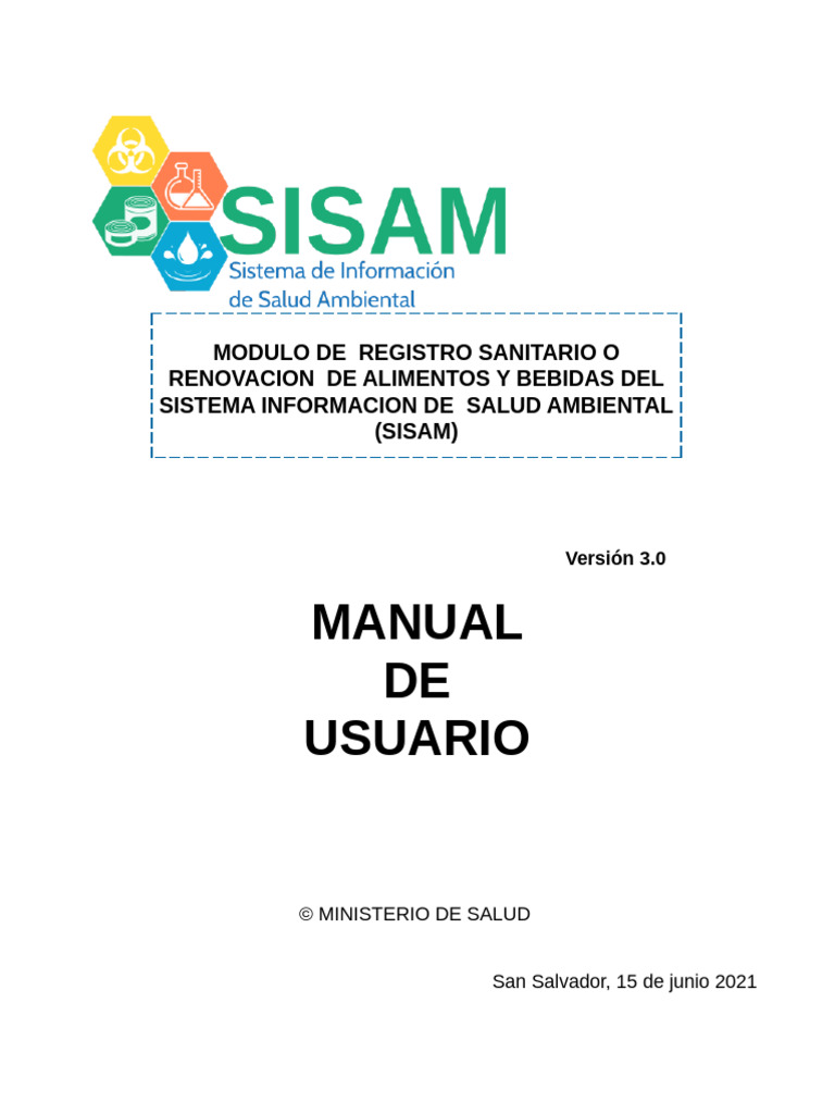 Manual de Usuario del SISAM | PDF | Usuario (informática) | Contraseña