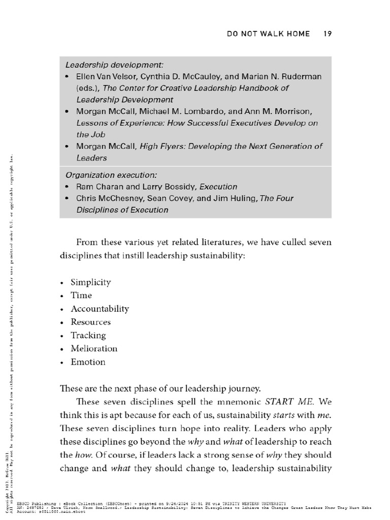 Leadership Sustainability - Seven Disciplines To Achieve The Changes ...