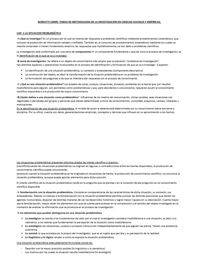 Borsotti. U2 | PDF | Conocimiento | Teoría