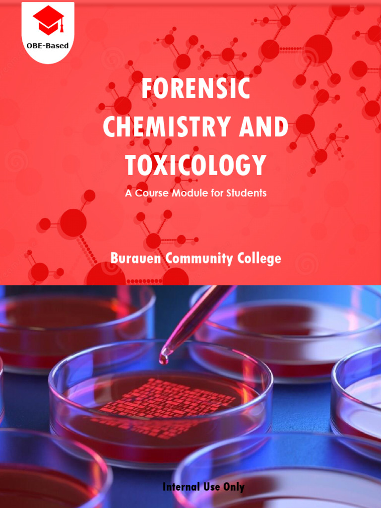 Forensic Chem and Toxicology Module 1 S.Y 2022 2023 | PDF | Forensic Science | Chemist