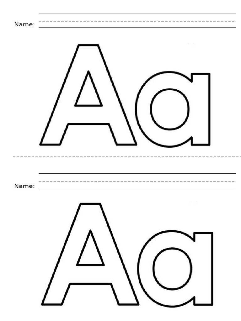 Letter Collage Aa to Zz | PDF