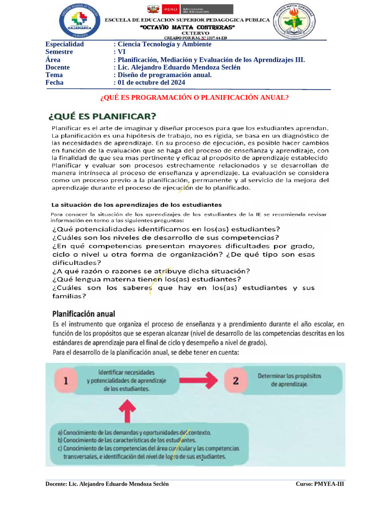 Clase de programacion | PDF | Evaluación | Plan de estudios