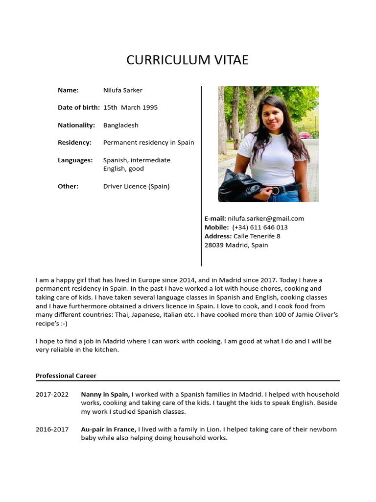 Curriculum Vitae 2020.docx 3 | PDF | Domestic Life