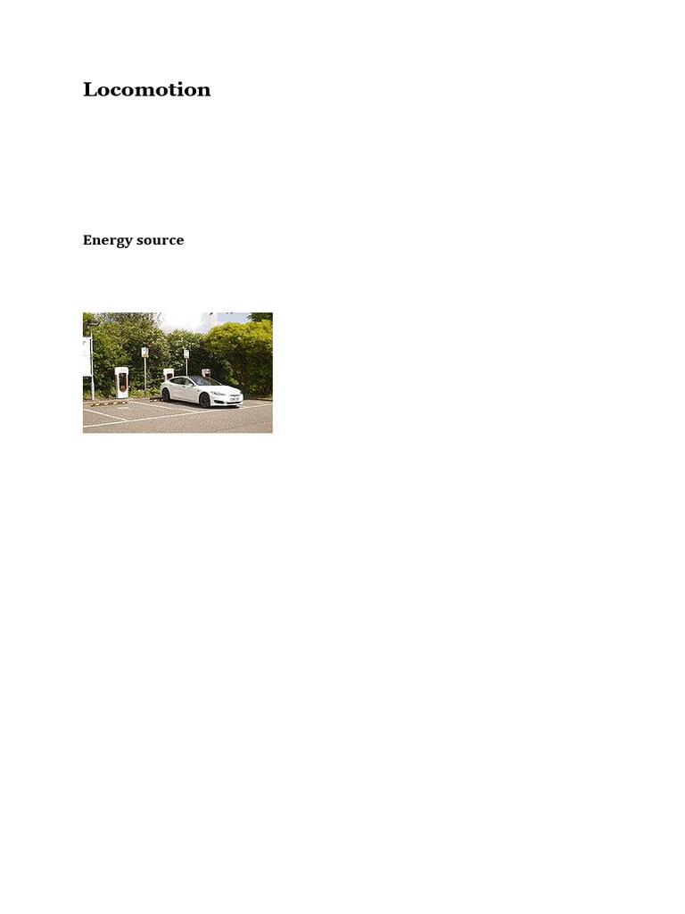 Locomotion | PDF | Vehicles | Engines