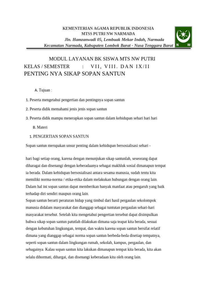 Modul BK MTS Pi | PDF