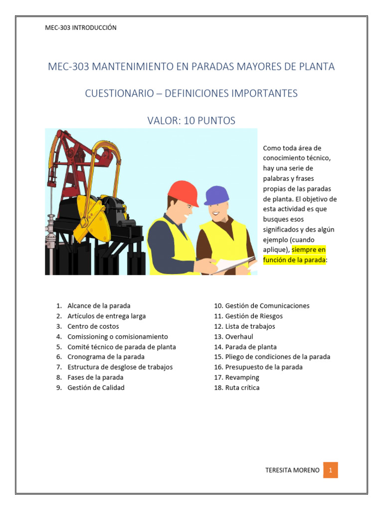 MEC-303 Cuestionario Final | PDF